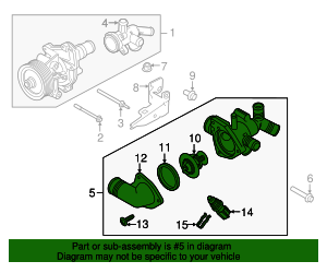 2015-2019 Ford Thermostat Housing BB3Z-8A586-A | OEM Parts Online