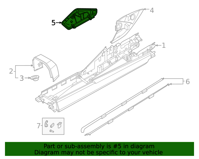 992-863-303-C-OU6 - Console Panel 2020-2024 Porsche 911 ...