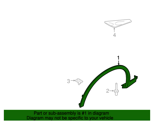 51777210081 - 2011-2018 BMW Wheel Flare (51-77-7-210-081) | BMW of ...