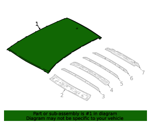 2018-2023 Hyundai Roof Panel 67111-J9000 | OEM Parts Online