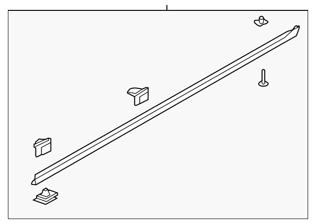 Genuine Rocker Molding for 2019-2023 Hyundai Santa Fe | Part# 87751 ...