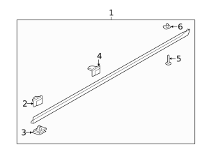 2019-2023 Hyundai Santa Fe Rocker Molding 87752-S2000 | OEM Parts Online