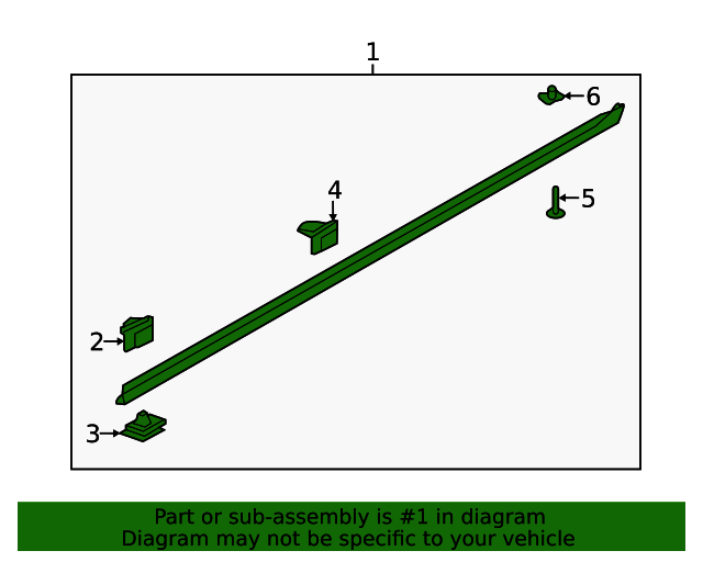 Genuine Rocker Molding for 2019-2023 Hyundai Santa Fe | Part# 87751 ...
