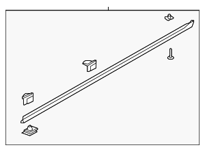 Genuine OEM Rocker Molding Part# 87752-S2000 Fits 2019-2023 Hyundai ...
