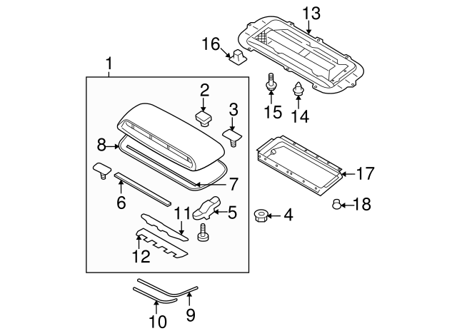 90821FE080NN - Scoop - 2004 2005 Subaru Impreza | World OEM Parts Subaru