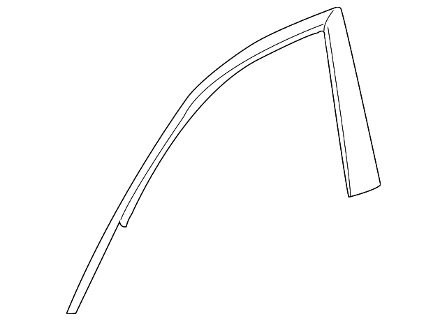 2009-2014 Cadillac CTS Front Passenger Side Door Window Frame Rear ...