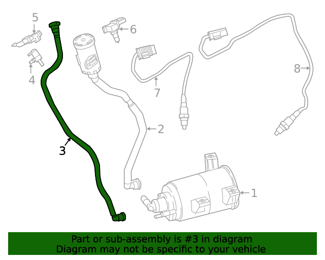 Genuine BMW 16-12-7-458-369 | Breather Tube | FREE Shipping on Most ...
