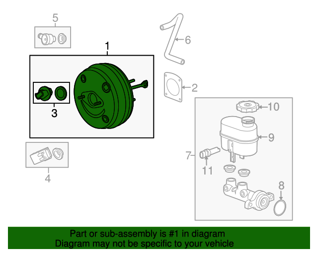2012-2014 GM (Replaces 19417216) Booster 19432805 GM | GMPartsDirect.com
