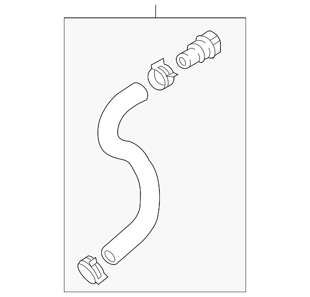 2017-2022 Hyundai Ioniq Drive Motor Inverter Radiator Hose 97311-G2000 ...