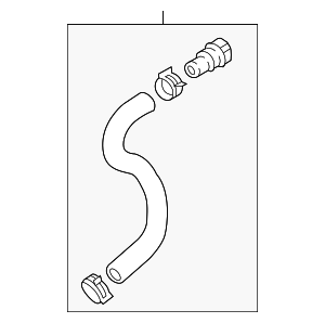 Genuine Drive Motor Inverter Radiator Hose for 2017-2022 Hyundai Ioniq ...