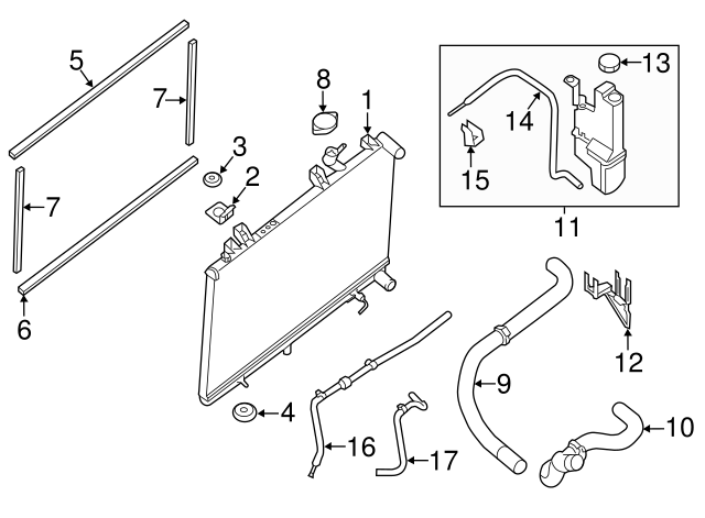 2015-2024 Nissan Murano Oil Cooler Line 21631-5AA0A | OEM Parts Online