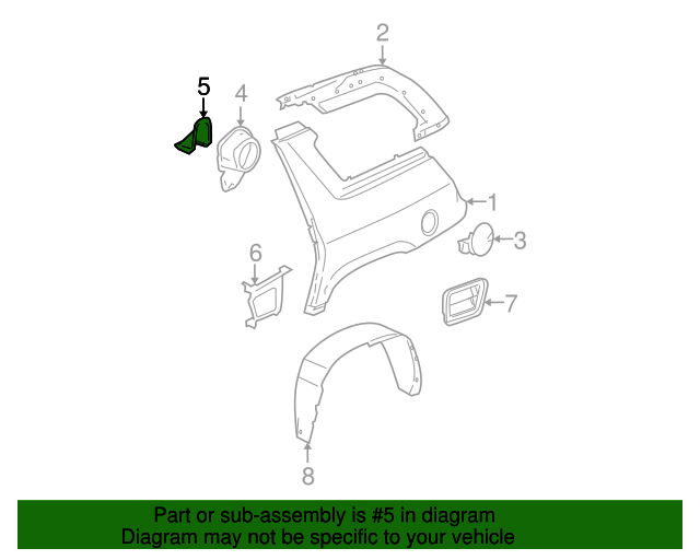 15158438 - Panel 2004-2005 GMC Envoy XUV | AutoNationParts.com