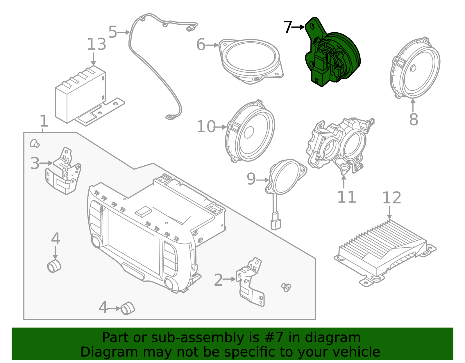 2020-2024 Kia Soul Tweeter 96310-K0200 | QuirkParts