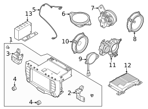 2020-2021 Kia Soul Inst Panel Speaker 96350 K0200 | OEM Parts Online