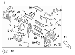 2011-2017 Hyundai A/C Evaporator Temperature Sensor 97614-3S000 | OEM ...