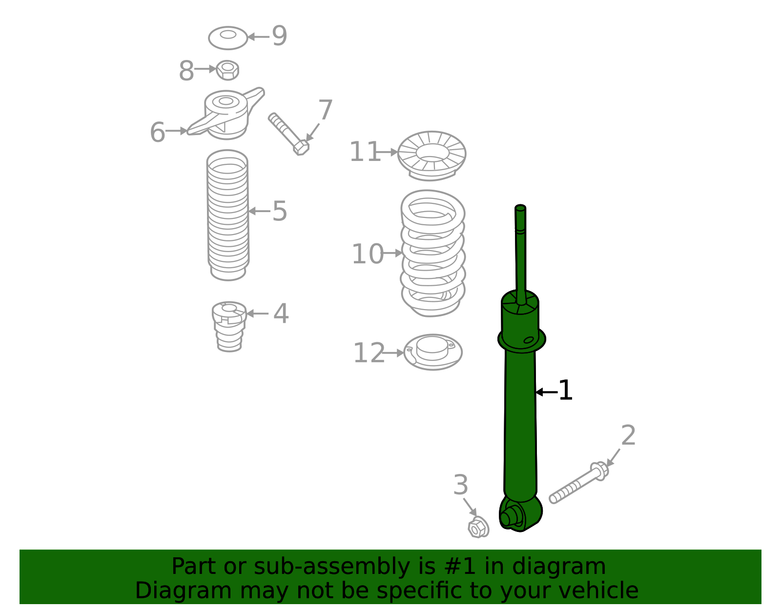 2021-2024 Kia Sorento Shock Absorber 55307-R5000 | OEM Parts Online