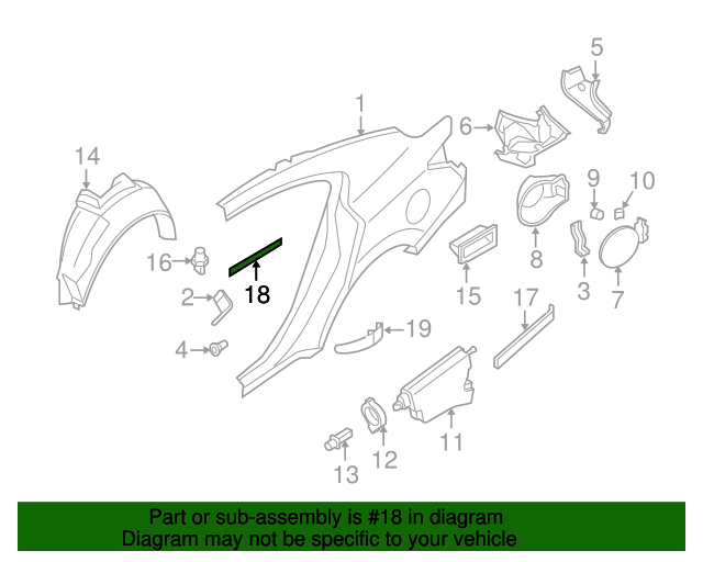2009-2014 Nissan Maxima Protector 78817-9DA0A | Nissan Canada