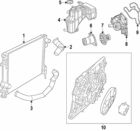 Cooling System for 2013 Chrysler 300 Parts | Wermopar | WER Mopar