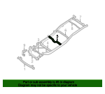 51050-EA030 - Cross-Member - 2005-2019 Nissan | World OEM Parts Nissan