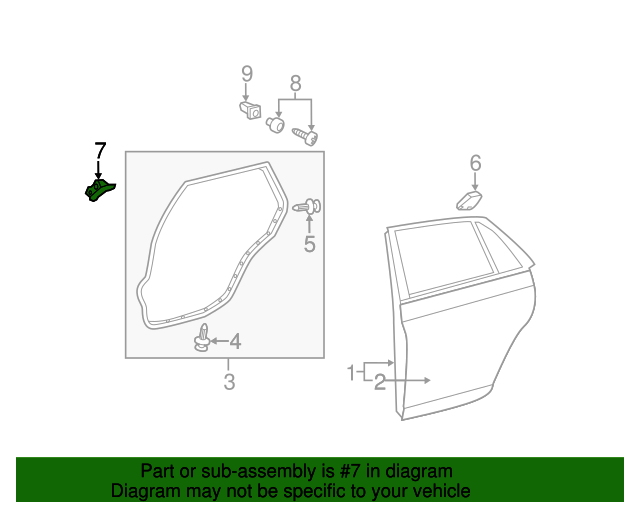 67674-AC020 - Corner Trim 2005-2012 Toyota Avalon | Ourisman Toyota Parts
