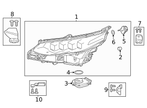 81196-62020 - Headlight Bracket 2016-2020 Toyota Mirai | Longo Toyota Parts