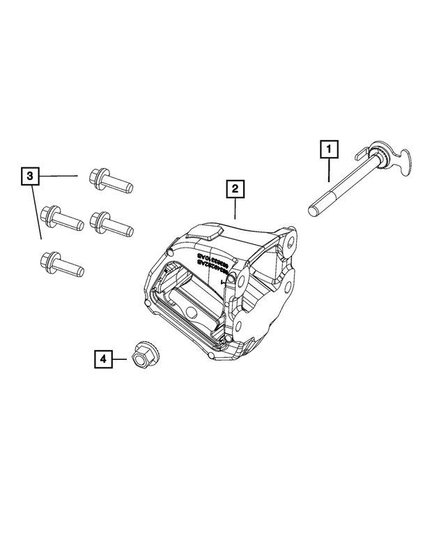 2019-2024 Ram Engine Mount Isolator 68505095AA | Mopar eStore