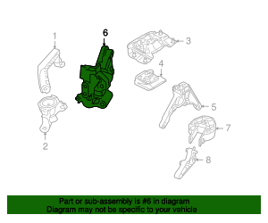 8670393 - Front Bracket - 2004-2013 Volvo | Volvo OEM Parts Direct
