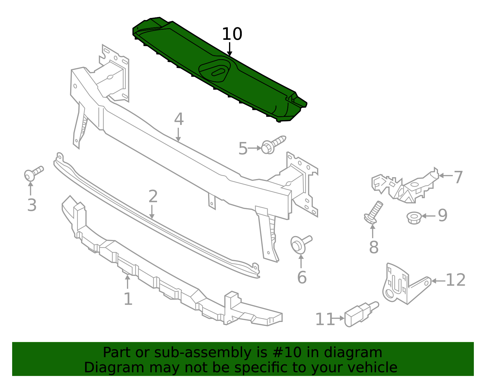 2019-2024 Audi Q3 | Radiator Support Access Cover | 83A-807-081-9B9 ...