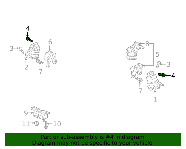 2018-2024 GM Front Lower Suspension Control Arm Front Bolt 11548893 GM ...