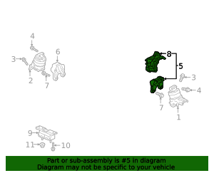 Genuine OEM Engine Mount Heat Shield Bracket Part# 84193765 Fits 2019 ...