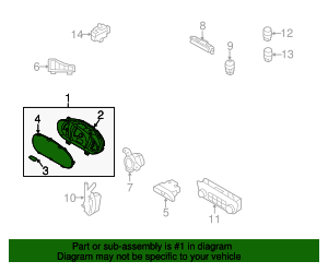 94011-3W005 - Cluster Assembly 2011 Kia Sportage | Kia.Parts Store