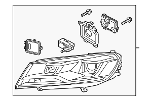7P0-941-754 - Headlamp Assembly - 2015-2017 Volkswagen Touareg | VW ...
