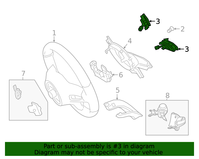 2019-2023 Mercedes-Benz Switch Assembly 099-905-09-04-2A17 ...