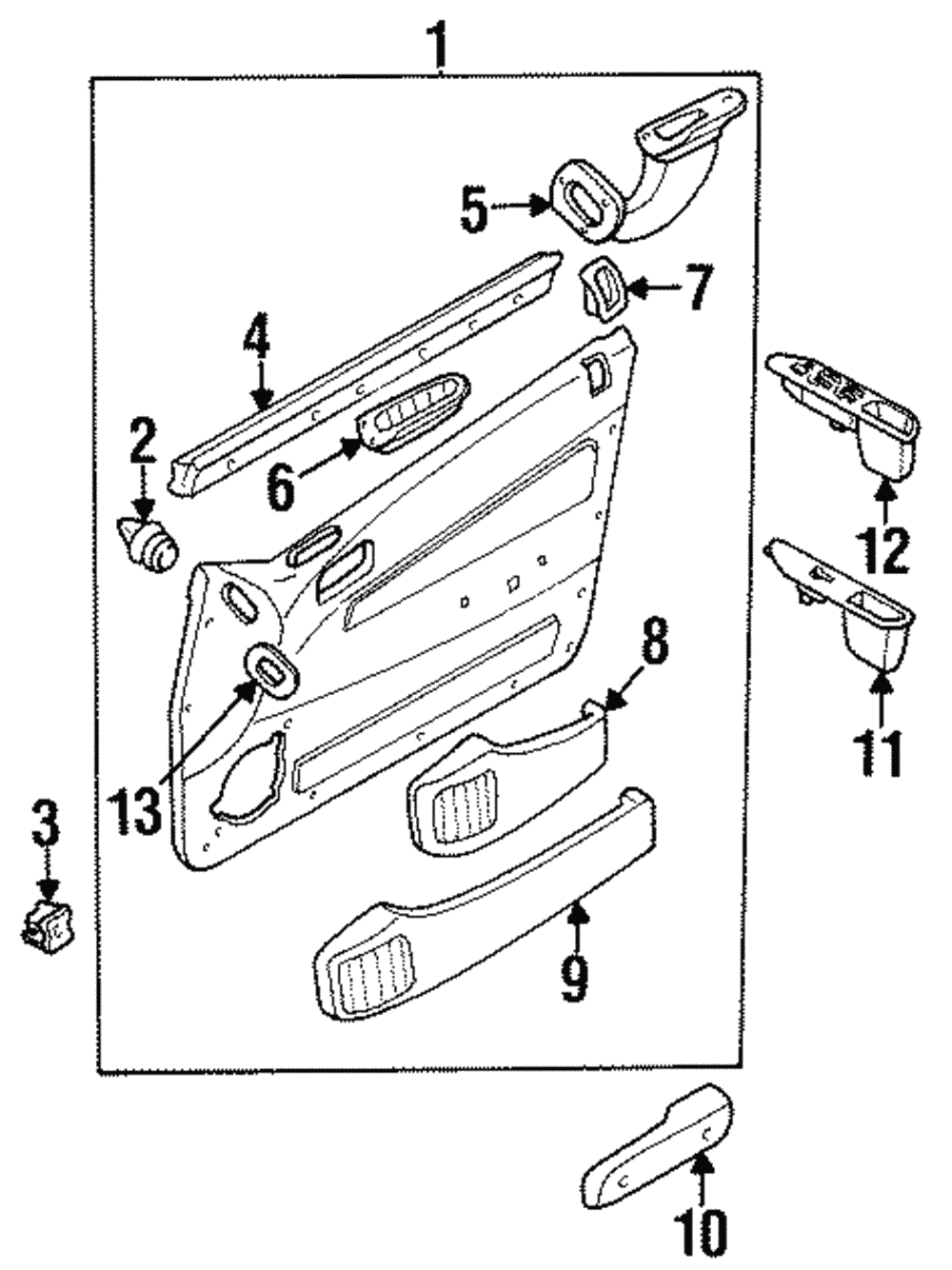 0K240-6843170 - Vent Grille 1995-1997 Kia Sephia | Kia.Parts Store