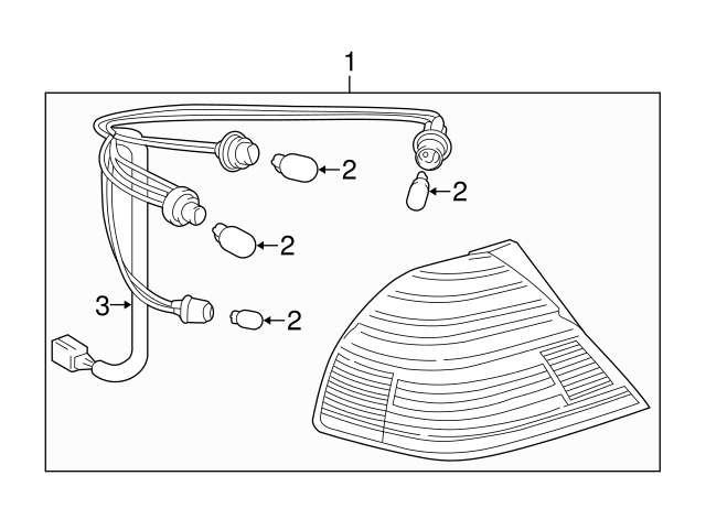 Toyota OEM Combo Lamp Assembly Part# 81550-AC070 | OEM Vehicle Parts