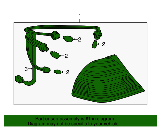 Toyota OEM Combo Lamp Assembly Part# 81550-AC070 | OEM Vehicle Parts