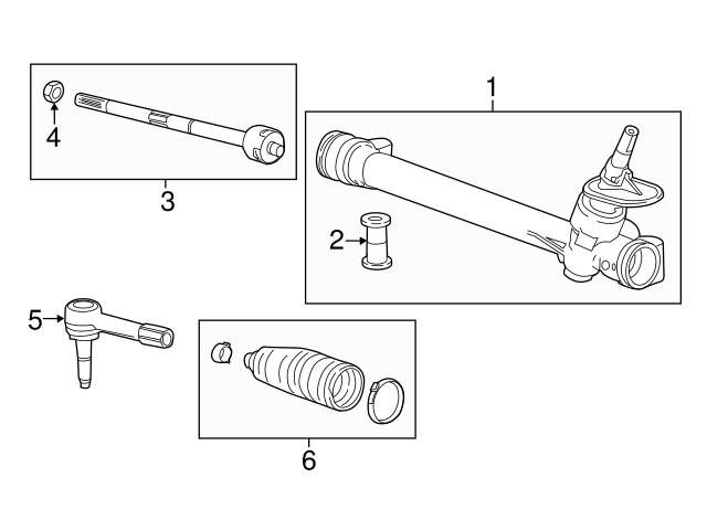 42353792 - Steering Linkage Inner Tie Rod 2017-2023 Chevrolet ...