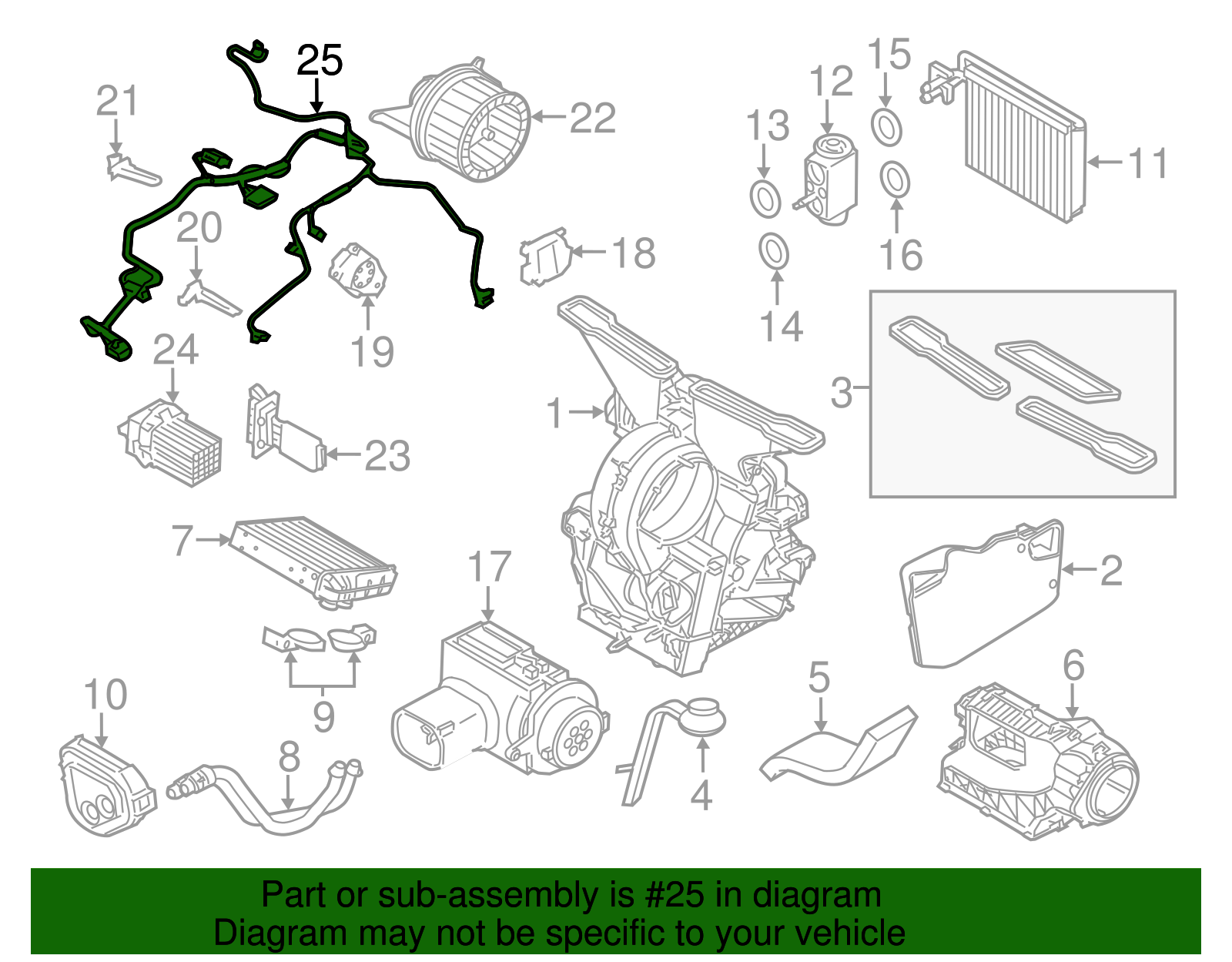 64-11-3-422-711 - High-Quality HVAC System Wiring Harness for 2011 Mini ...