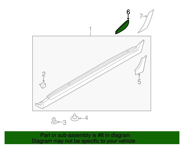 2009-2014 Subaru Impreza Protector 91163FG111 | Subaru Parts Store