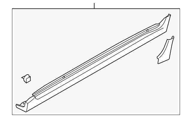 Genuine OEM Rocker Molding Part# 96051FG050NN Fits 2009-2014 Subaru ...