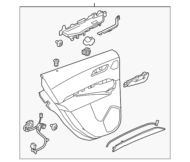 2019-2020 Cadillac XT4 Door Trim Panel 84556927 | GMPartsDirect.com