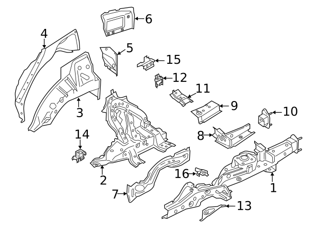 41-00-7-947-136 - Extension for rear right wheel well 2019-2024 BMW ...