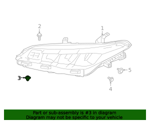 90189-06238 - Headlamp Assembly Grommet - 2017-2025 Toyota | OEM ...