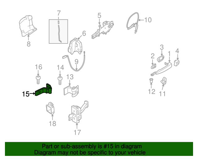 41-52-7-284-543 - Door Hinge 2012-2024 BMW | AutoNationParts.com