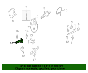 41-52-7-284-543 - Door Hinge 2012-2023 BMW | AutoNationParts.com