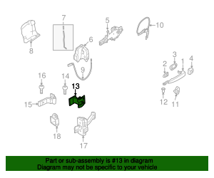 41-52-7-284-546 - Door Hinge 2012-2023 BMW | AutoNationParts.com
