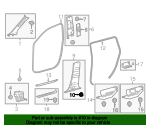 2014-2021 Toyota Upper Center Pillar Trim Retainer Clip 90467-09232 ...