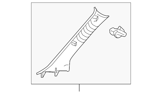 2014-2019 Toyota Highlander Windshield Pillar Trim 62220-0E060-A1 ...