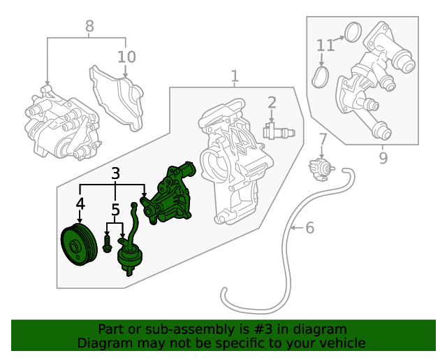 Genuine BMW 11-51-8-582-740 | Water Pump | FREE Shipping on Most Orders ...