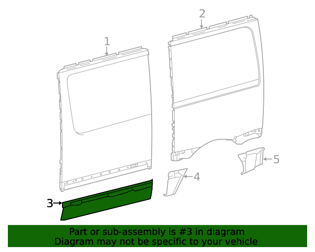 9106375601 - Outer Rocker Panel - 2019-2024 Mercedes-Benz | World ...